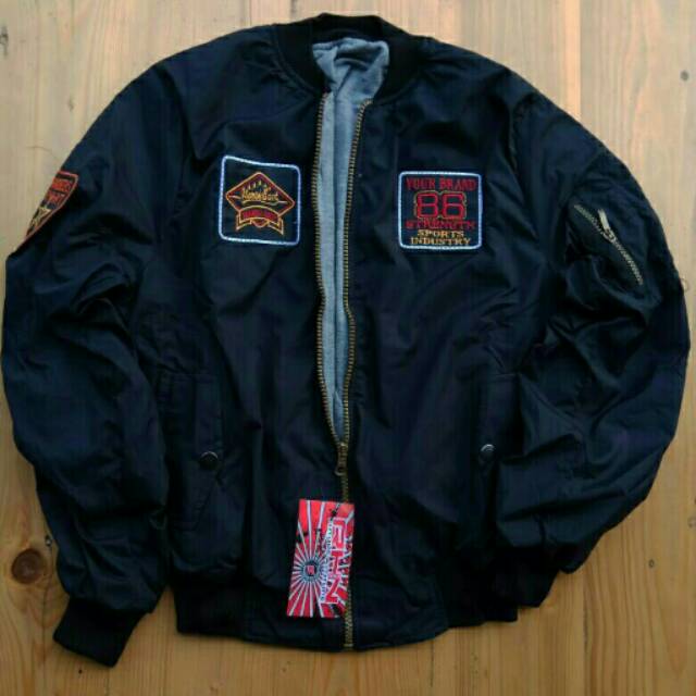 Jual Ready stock jaket anak bolak balik timbal balik usia 10 th - 14 th ...