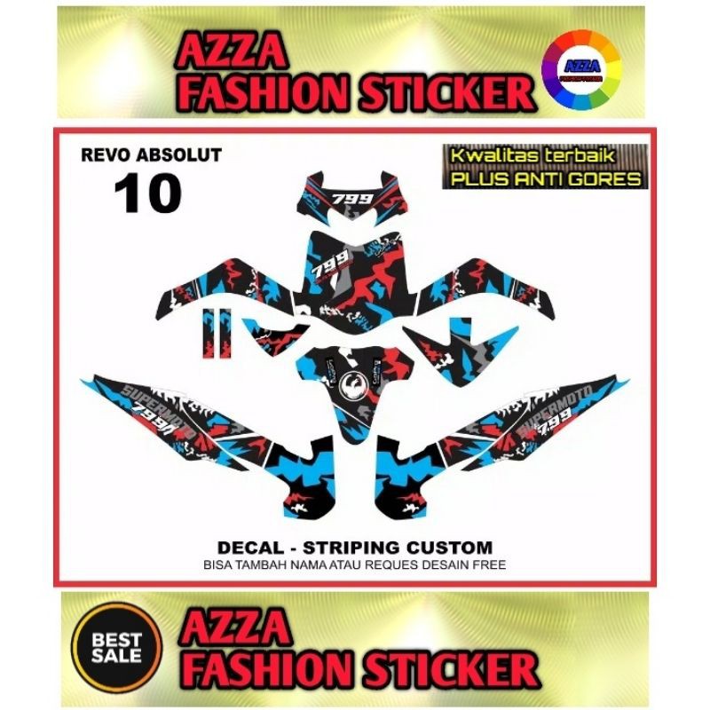 Jual Sticker Striping Decal Revo Absolute, Sticker Decal Honda Revo ...