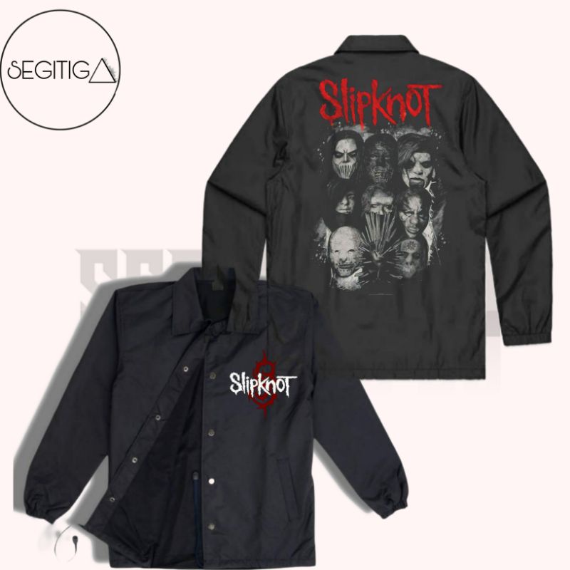 Jual Jaket Coach SLIPKNOT logo tulisan SLIPKNOT concept Band Metal ...