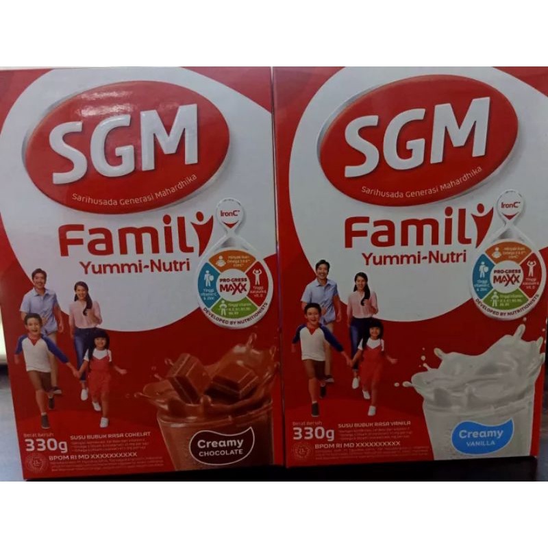 Jual Sgm Family Susu Bubuk Yummi-Nutri 330 gr | Shopee Indonesia