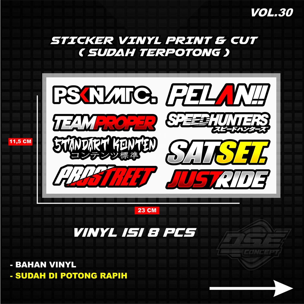 Jual Stiker Print Cut Stiker Motor Variasi Stiker Racing | Shopee Indonesia