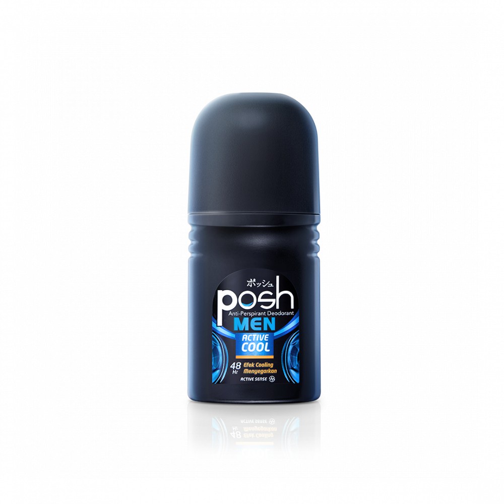 Jual Posh Men Anti Perspirant Deodorant Active Cool 50 ml | Shopee ...