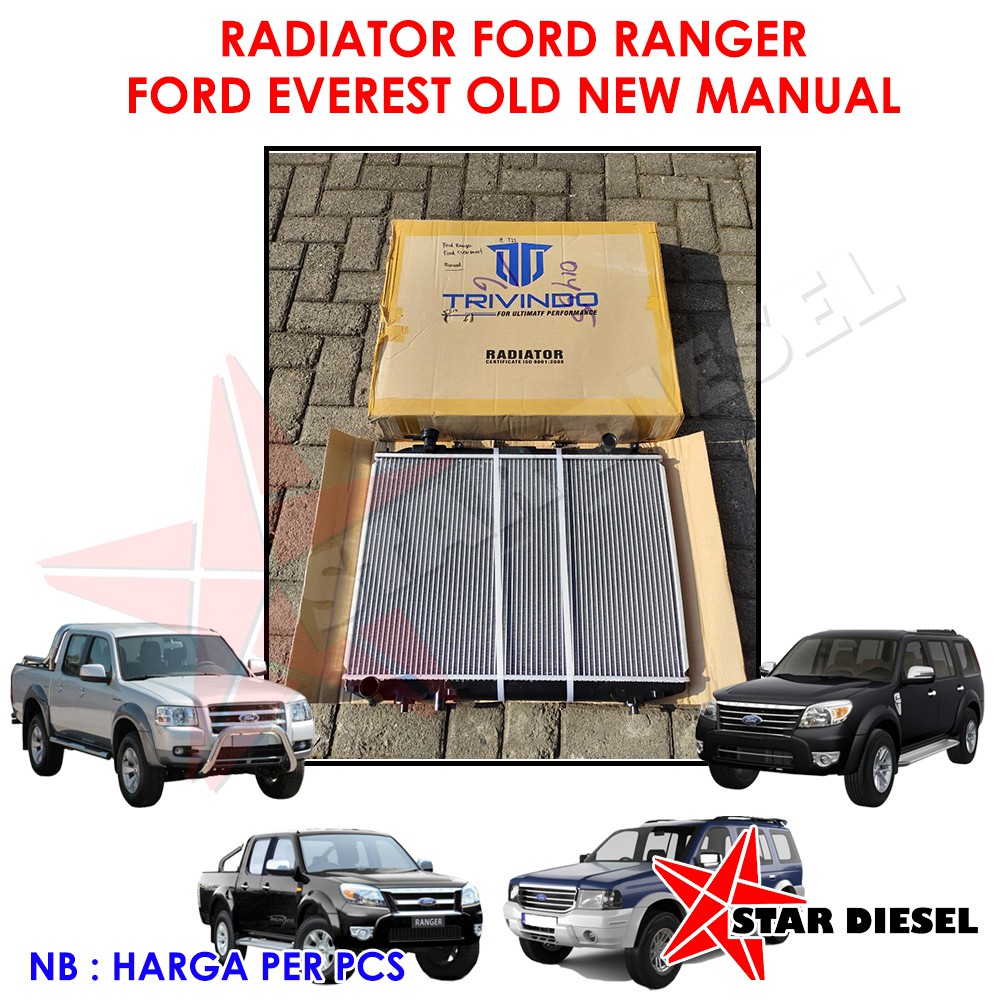Jual RADIATOR FORD RANGER OLD NEW RADIATOR FORD EVEREST TDI TDCI MANUAL ...