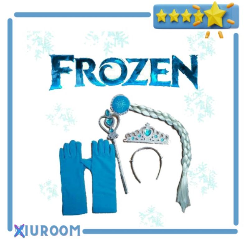 Jual XIUSUPERSALE - 4 in 1 Frozen set Elsa AnNa ( Rambut+Mahkota ...