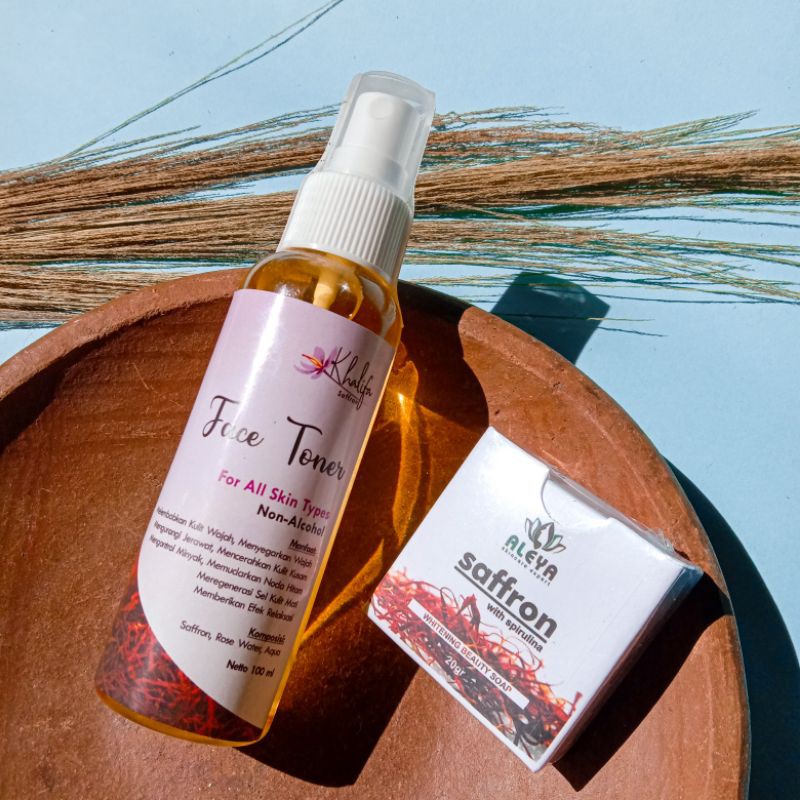 Jual PAKET FACE MIST SAFFRON 100ML DAN SABUN SAFFRON | Shopee Indonesia