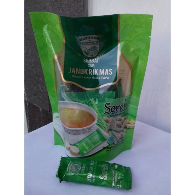 Jual Serbat Jangkrik Mas jahe Sereh isi 10sachet | Shopee Indonesia