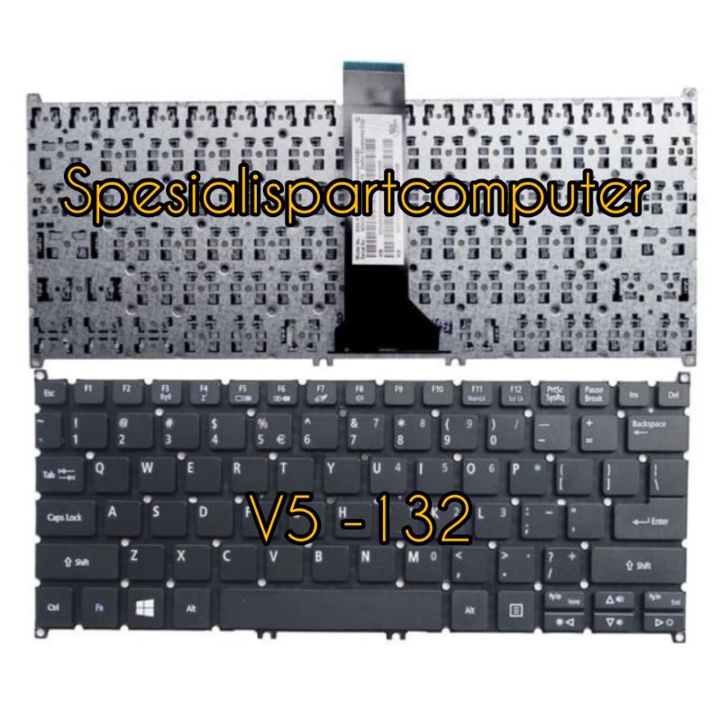 Jual Keyboard Acer Aspire V5-132 V5-132P E3-111 E11-111 E3 E11 Hitam | Shopee Indonesia