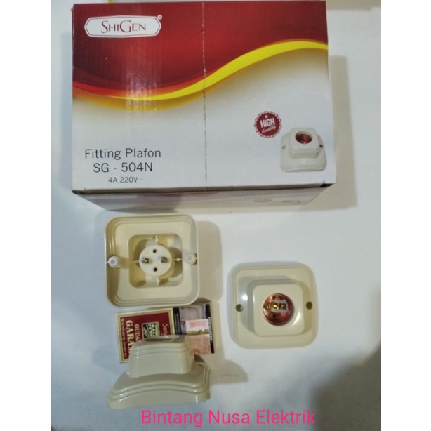 Jual Shigen SG-504N Fiting Plavon Segi/ Fitting Plavon Segi/ Fiting ...
