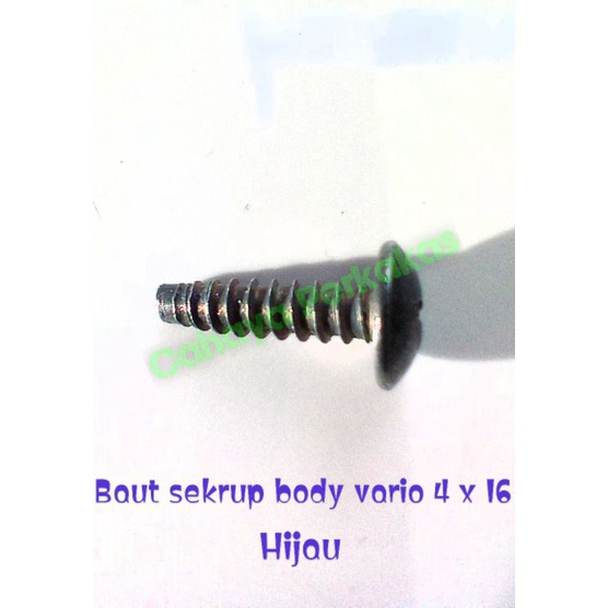 Jual VV Baut Sekrup JP Cacing Body Vario 4 x 16 Kualitas Original Hijau ...