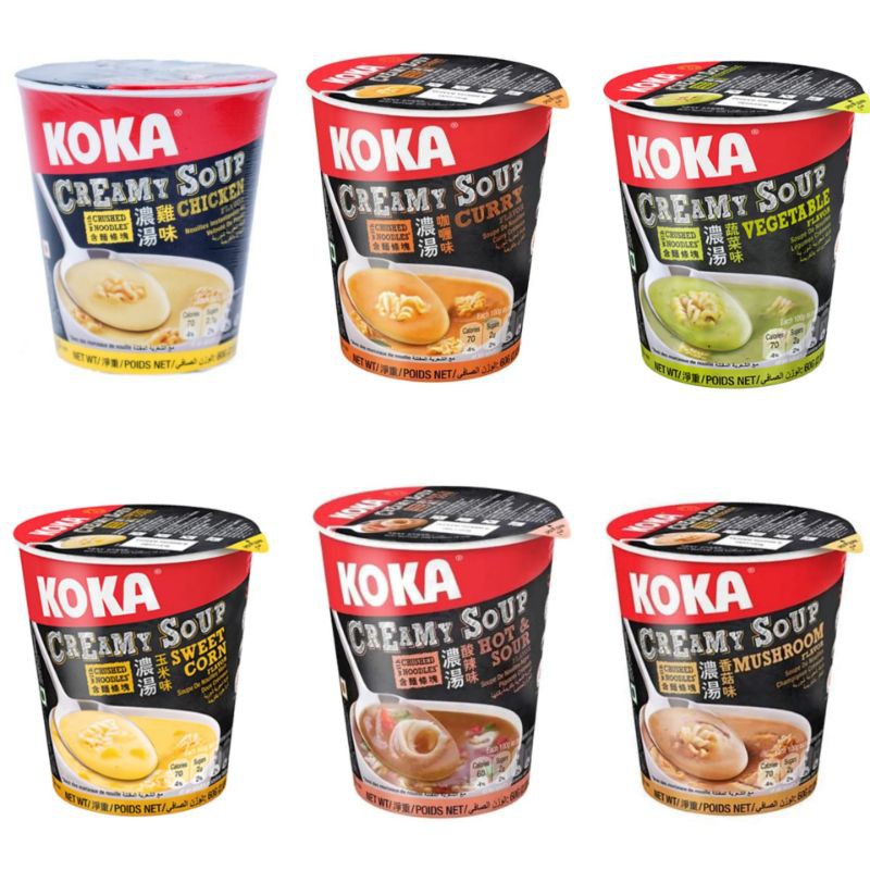 Jual KOKA Creamy Soup Instant Cup Noodle 100gr | Shopee Indonesia