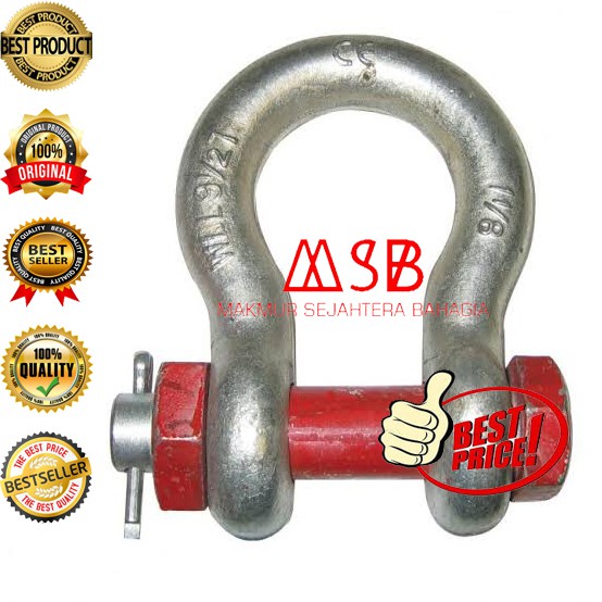 Jual SHACLE OMEGA 2130- 1 TYPE G BOLT / SHACKLE SEGEL / OMEGA SEGEL ...