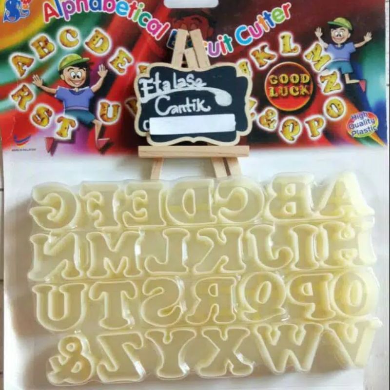 Jual Cetakan huruf / alfabet stamp/alfabet cutter / cetakan alfabet ...