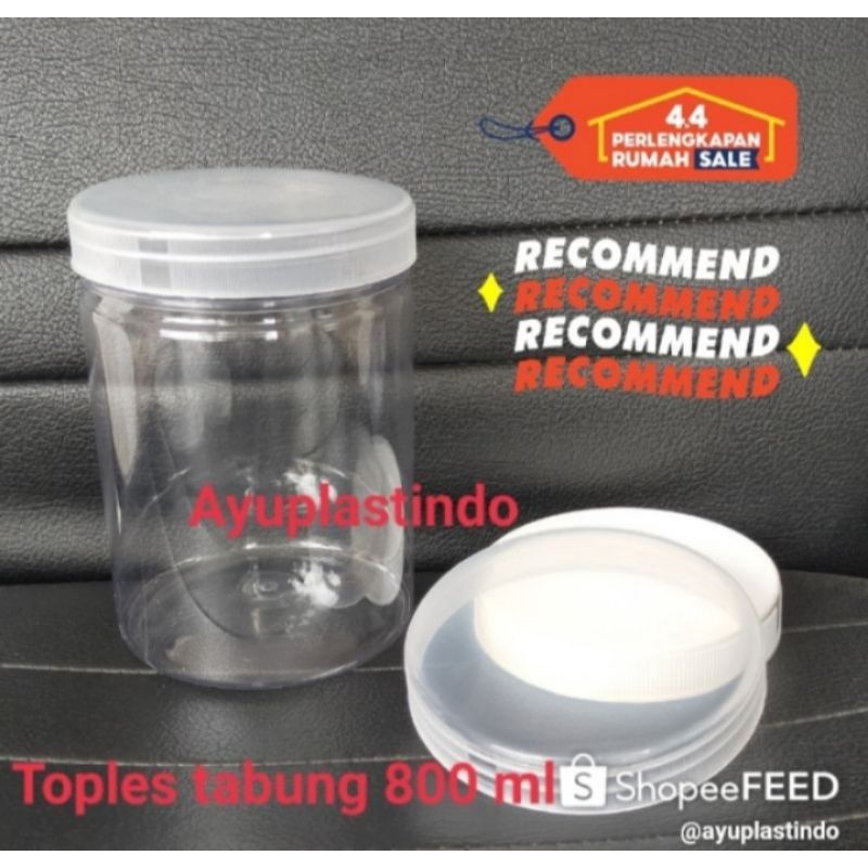Jual Toples tabung TEBAL 600 ML, 800 ML, 1 LT & 1,2 LT / toples plastik ...