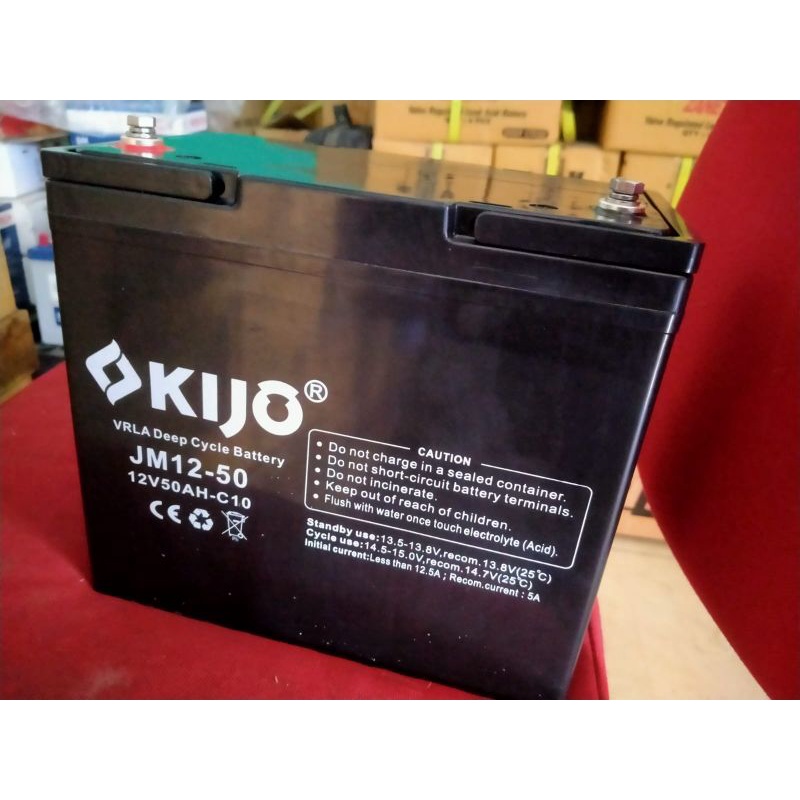 Jual Baterai UPS/Aki Vrla Kijo 12v 50ah | Shopee Indonesia