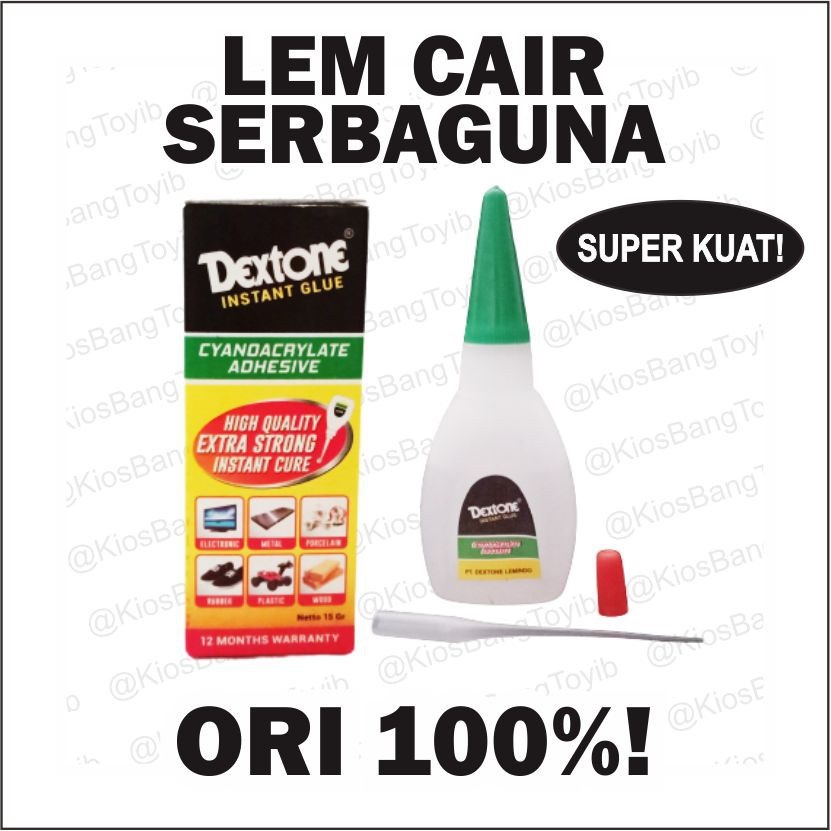 Jual Lem Tetes Dextone / Lem Korea / Lem Tetes Instant /Cyanoacrylate ...