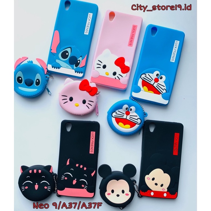 Jual CS - SOFTCASE BONEKA 4D KARAKTER + GANTUNGAN TAS OPPO A3S A1K A5 ...