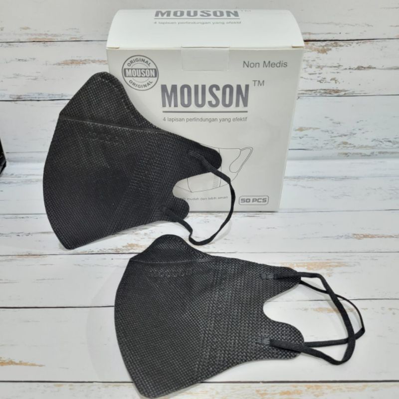 Jual Masker duckbill mouson isi 50pcs embos MOUSON 4ply disposable ...
