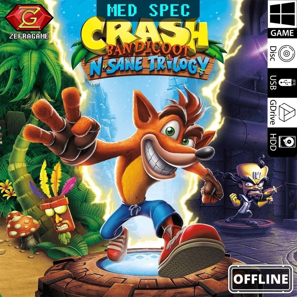 Jual CRASH BANDICOOT N'Sane Trilogy PC Full Version/CRASH BANDICOOT 1-3 PC | Shopee Indonesia
