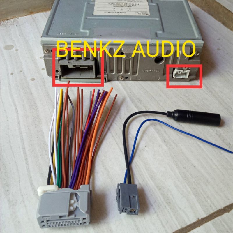 Jual Kabel soket konektor head unit tape singledin bawaan Honda Brio ...
