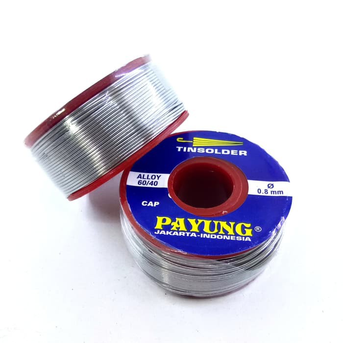 Jual Timah Solder 0.8mm 0.85mm 250gr 1/4kg per roll Payung / Pancing / Asahi / Alpha 0,8mm 0 ...