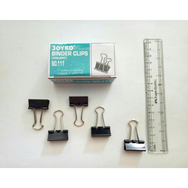Jual Binder Clips Joyko No. 111 (isi 12 pcs) | Shopee Indonesia
