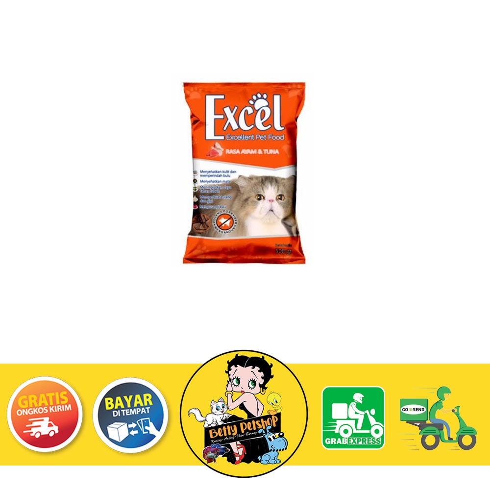 Jual MAKANAN KUCING MURAH EXCEL SEGITIGA 500GR | Shopee Indonesia