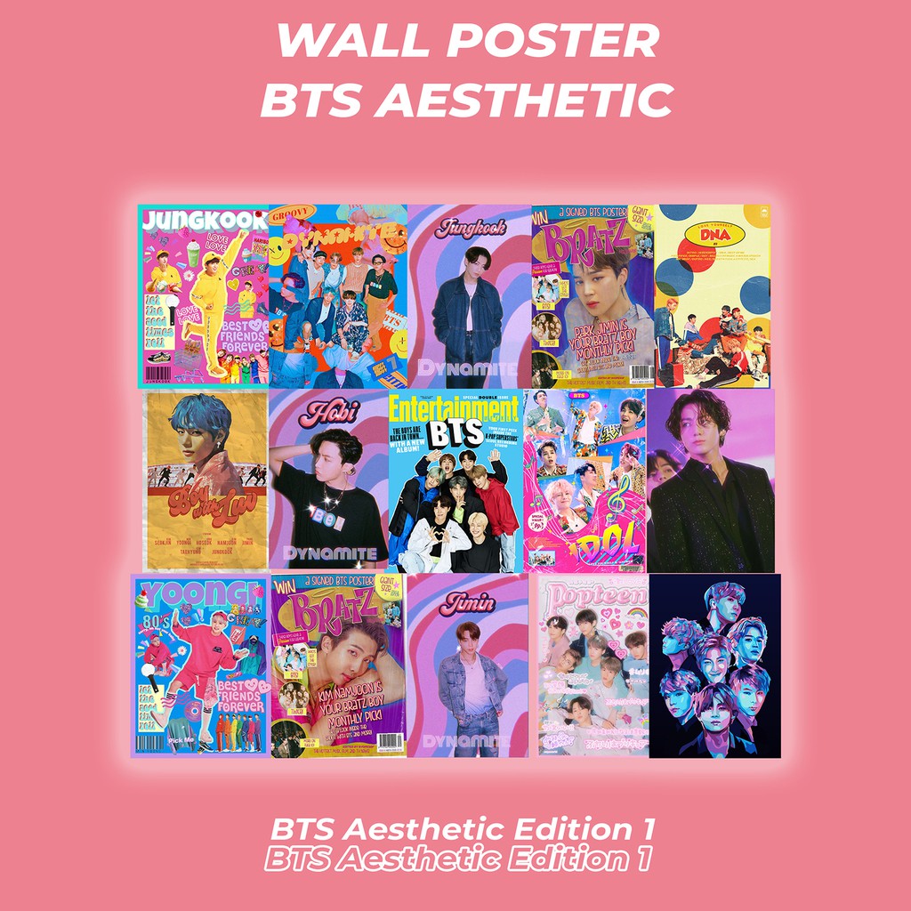 Jual (15 Pcs) POSTER BTS AESTHETIC WALLPAPER EDITION 1 | Shopee Indonesia