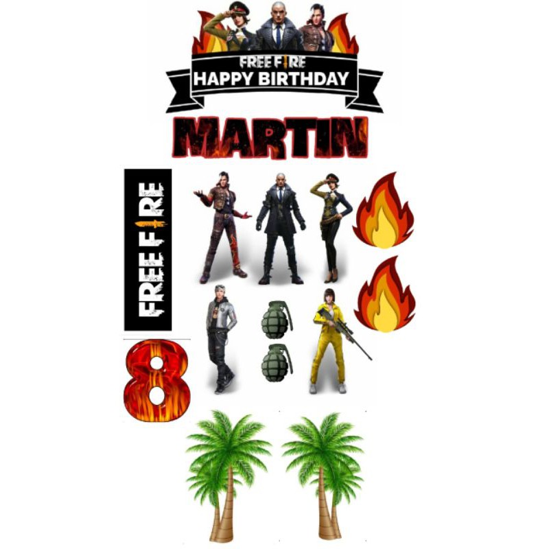 Jual Cake Topper Free Fire Custom | Shopee Indonesia