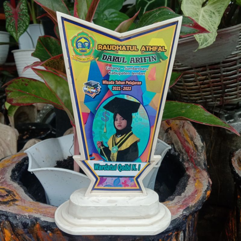 Jual Plakat wisuda/Vandel Fiber/kenang kenangan wisuda | Shopee Indonesia