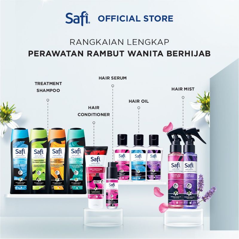 Jual SAFI HAIR CARE SHAMPO 160/320ML || Hair Serum || Hair Conditioner ...