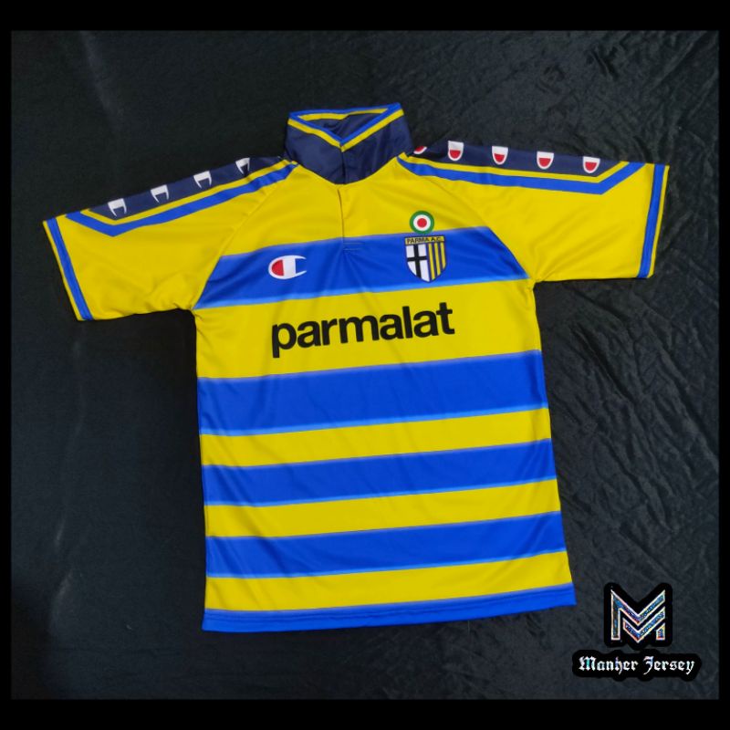 Jual Jersey Parma Retro Calcio Home 2001 2002 Full Printing Custom ...