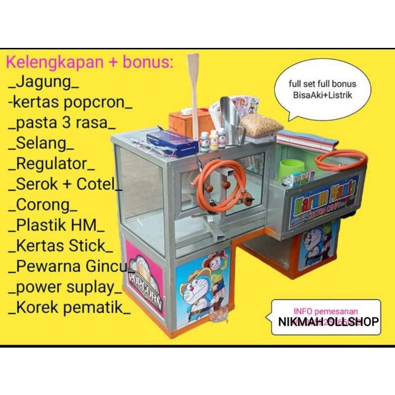 Jual MESIN HARUMANIS GEROBAK / MESIN HARUMANIS TOMBONG MOTOR / MESIN ...