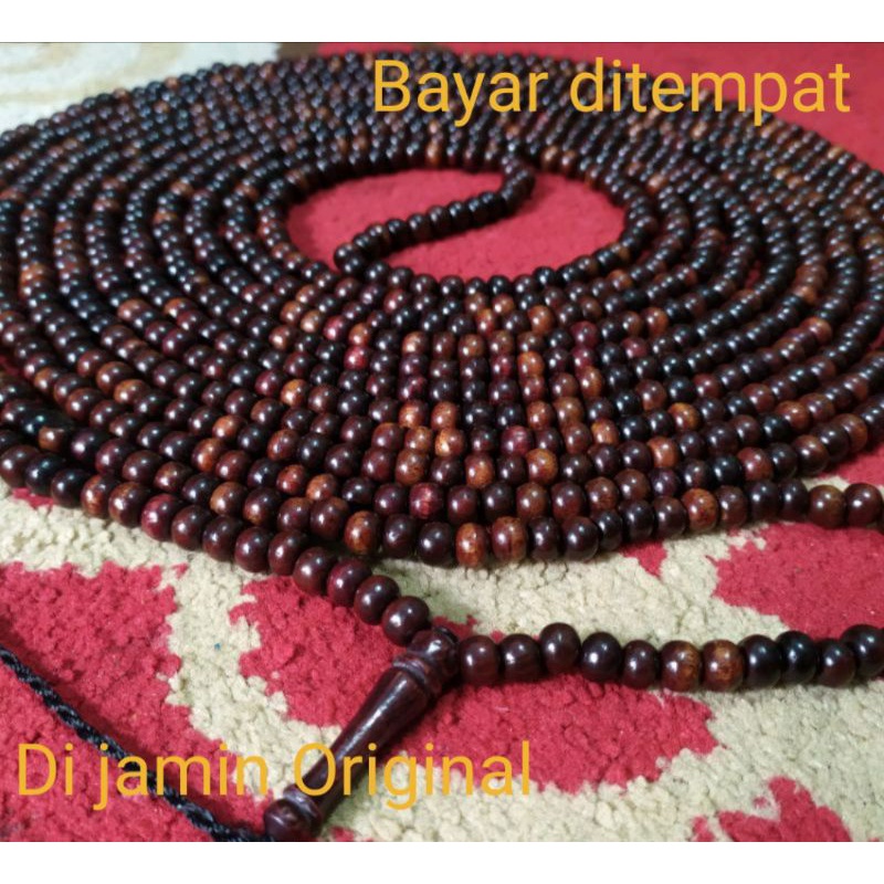 Jual Tasbih stigi isi1000 butir 8mm tasbih kayu setigi tasbih 1000 biji ...