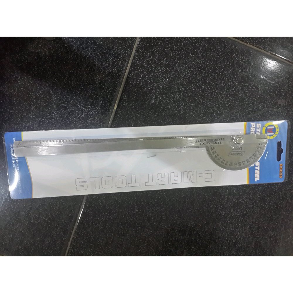 Jual Busur Derajat Atau Protractor Stainless 25 Cm C-MART | Shopee ...