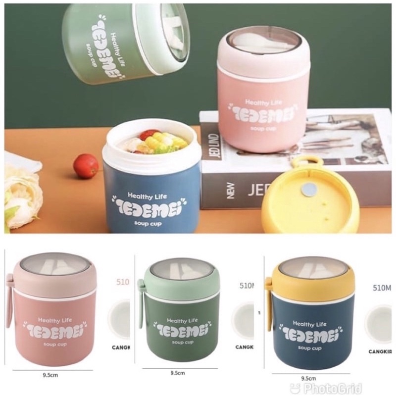 Jual TERMOS SUP/BUBUR MAKANAN TAHAN PANAS TEDEMEI | Shopee Indonesia