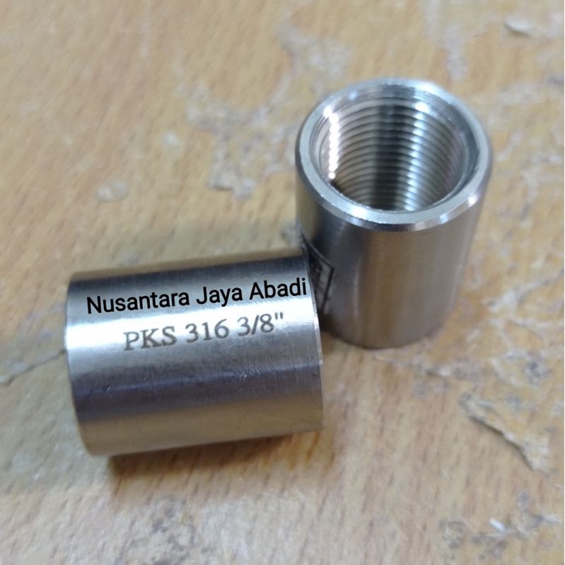 Jual Socket Coupling Stainless 316 150 Psi 3/8 " inchi DN 10 SDD Sock ...
