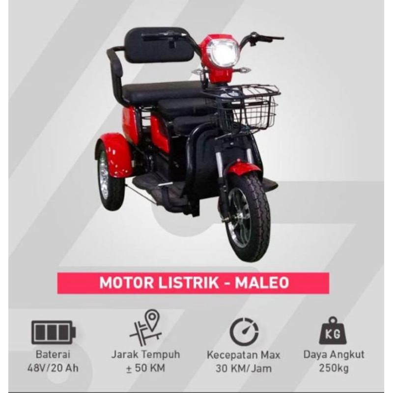 Jual Sepeda motor listrik roda 3 umum / U-winfly / Motor roda 3 ...