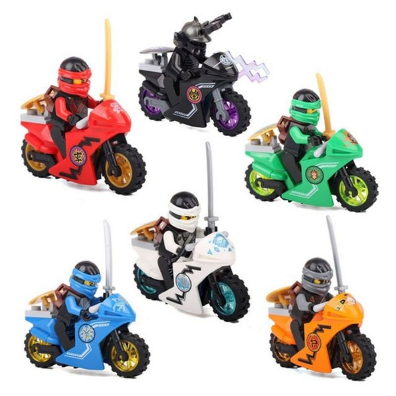Jual Bricks Ninja Motor 1 Aitem Warna Random | Shopee Indonesia