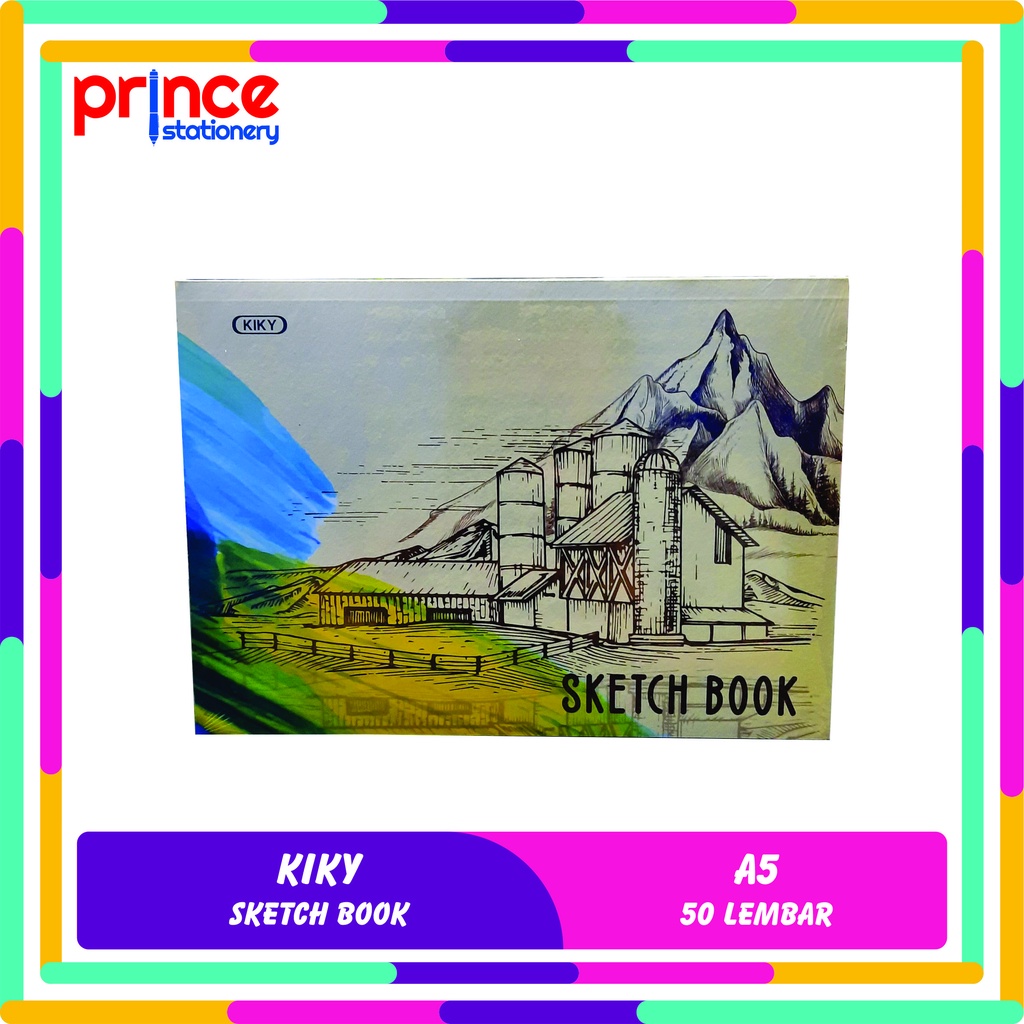 Jual KIKY SKETCH BOOK A5 50 ISI LEMBAR / BUKU SKETSA KIKY UKURAN A5 ...