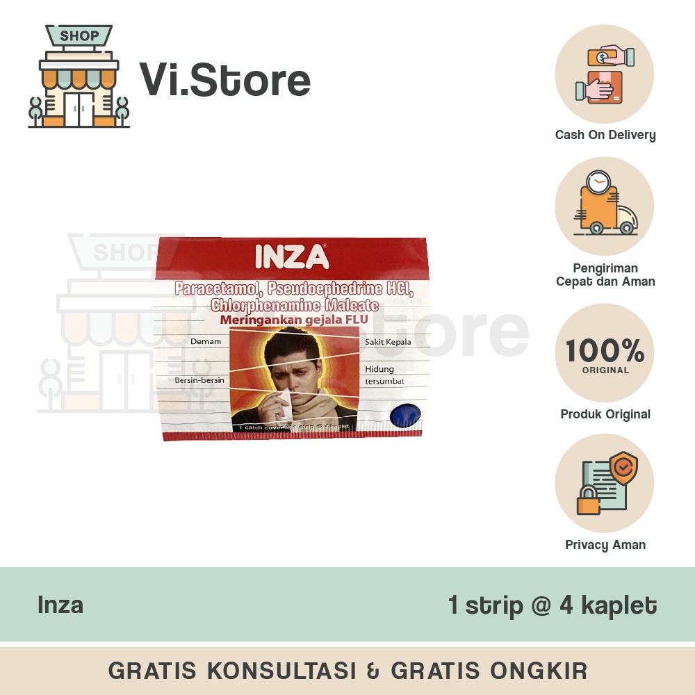 Jual Inza 1 Strip @4 kaplet | Shopee Indonesia