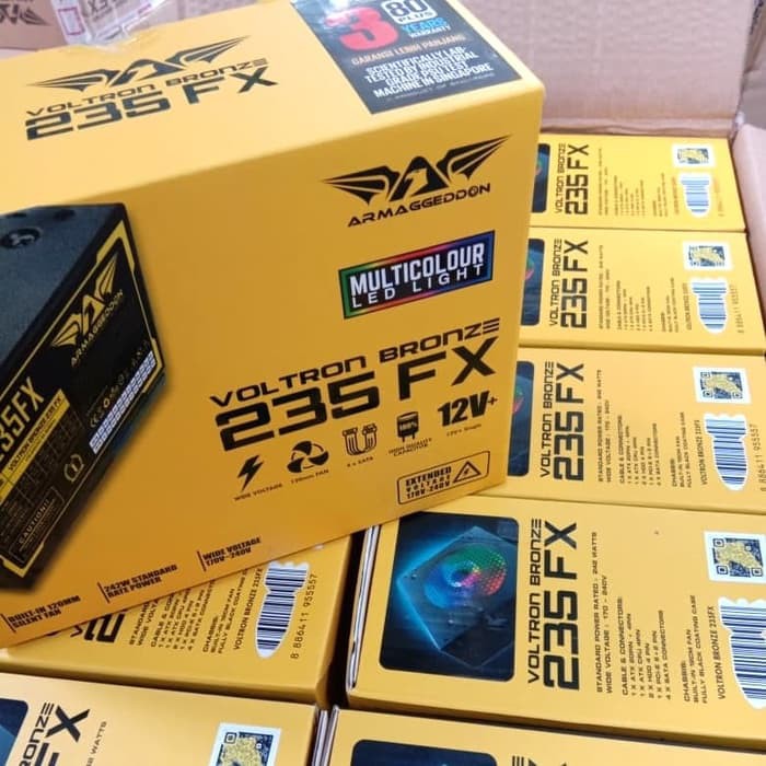 Jual PSU ARMAGEDDON VOLTRON 235FX 470W Bronze Multicolor LED Light | Shopee Indonesia