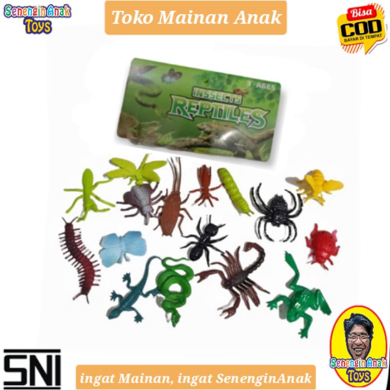 Jual Mainan serangga karet inssects reptiles Murah - SenenginAnak ...