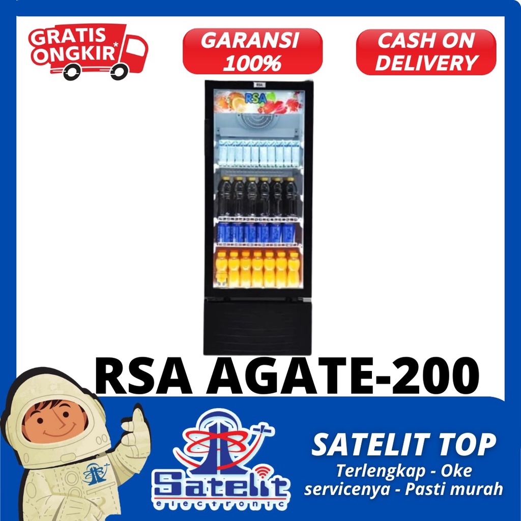 Jual SHOWCASE / DISPLAY COOLER RSA AGATE-200 | Shopee Indonesia