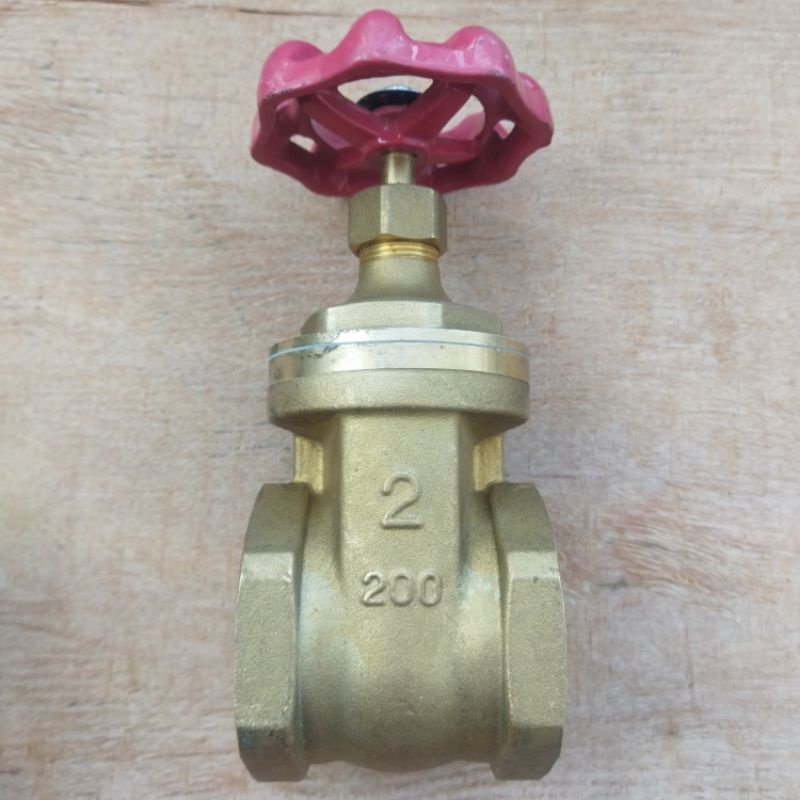 Jual Gate Valve Onda 2” Inch Stop Kran Putar Kuningan | Shopee Indonesia