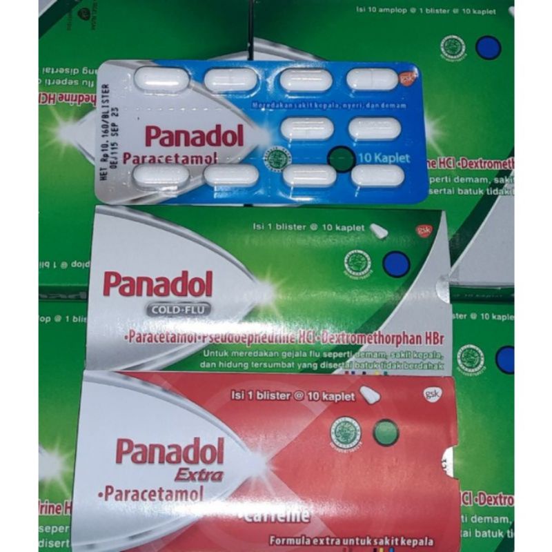 Jual Panadol extra, panadol biru, panadol merah, panadol hijau, panadol ...