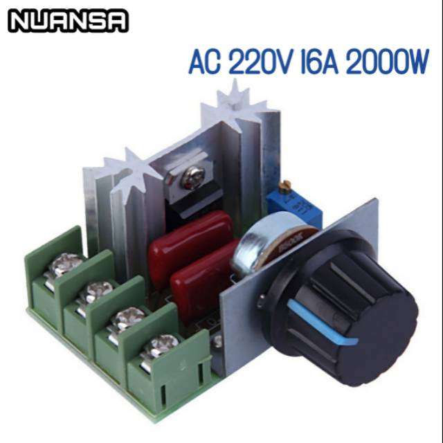 Jual Dimmer LED Lampu Heater Motor Speed Controller AC 220V 16A 2000w ...