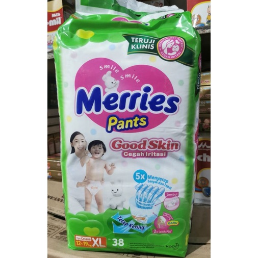 Jual popok Merries XL38 Meris | Shopee Indonesia
