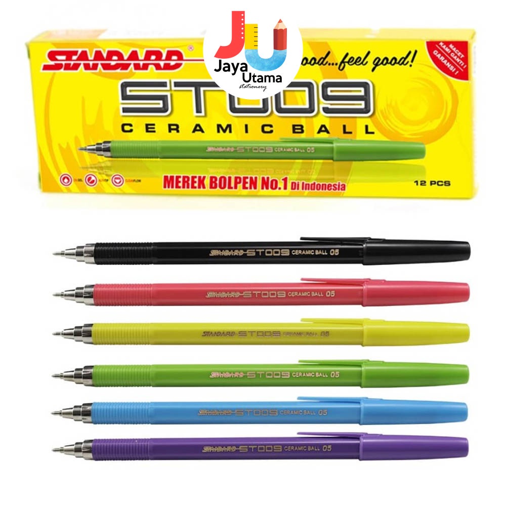 Jual Standard Bolpen Ball Pen Pulpen Pena ST009 Ceramic Ball 0.5 ...