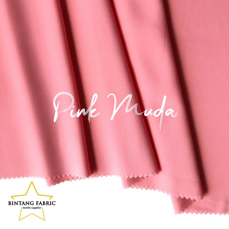 Jual Bahan Kain Wolfis Wolvis Wool Peach 1 meter | Shopee Indonesia