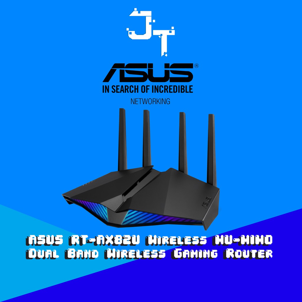 Jual ASUS RT-AX82U AX5400 Dual-Band WiFi 6 Gigabit Gaming Wireless Router | Shopee Indonesia